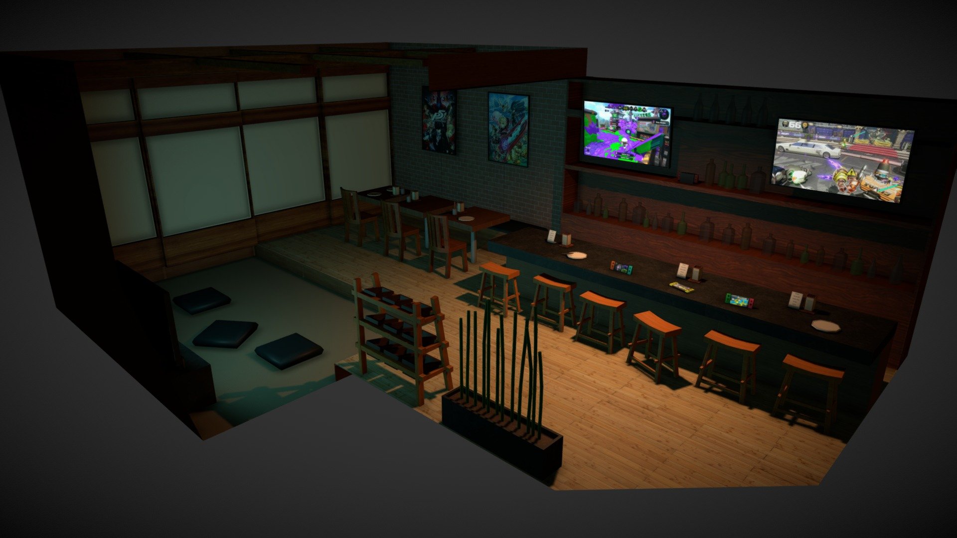 Game Bar Final - 3D model by Tuturoopa (@ZrDuf) [34919df] - Sketchfab