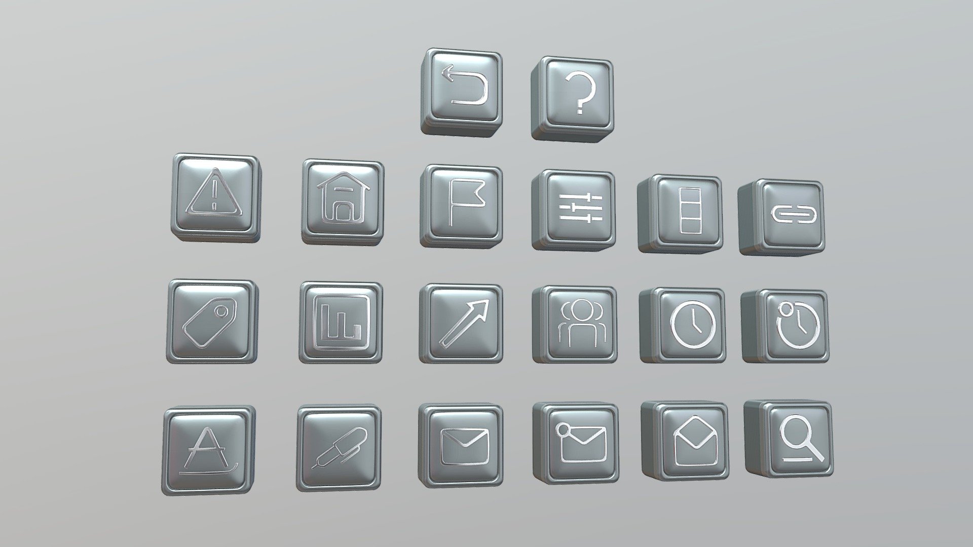 Icons - 3D model by 3D Chop Art (@3dchop) [3491b4a] - Sketchfab