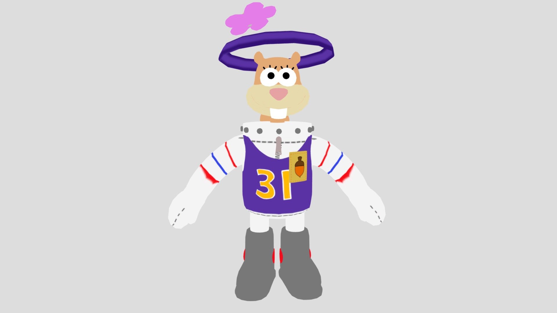 Nickelodeon All Star Brawl Sandy Cheeks Costume - Download Free 3D ...