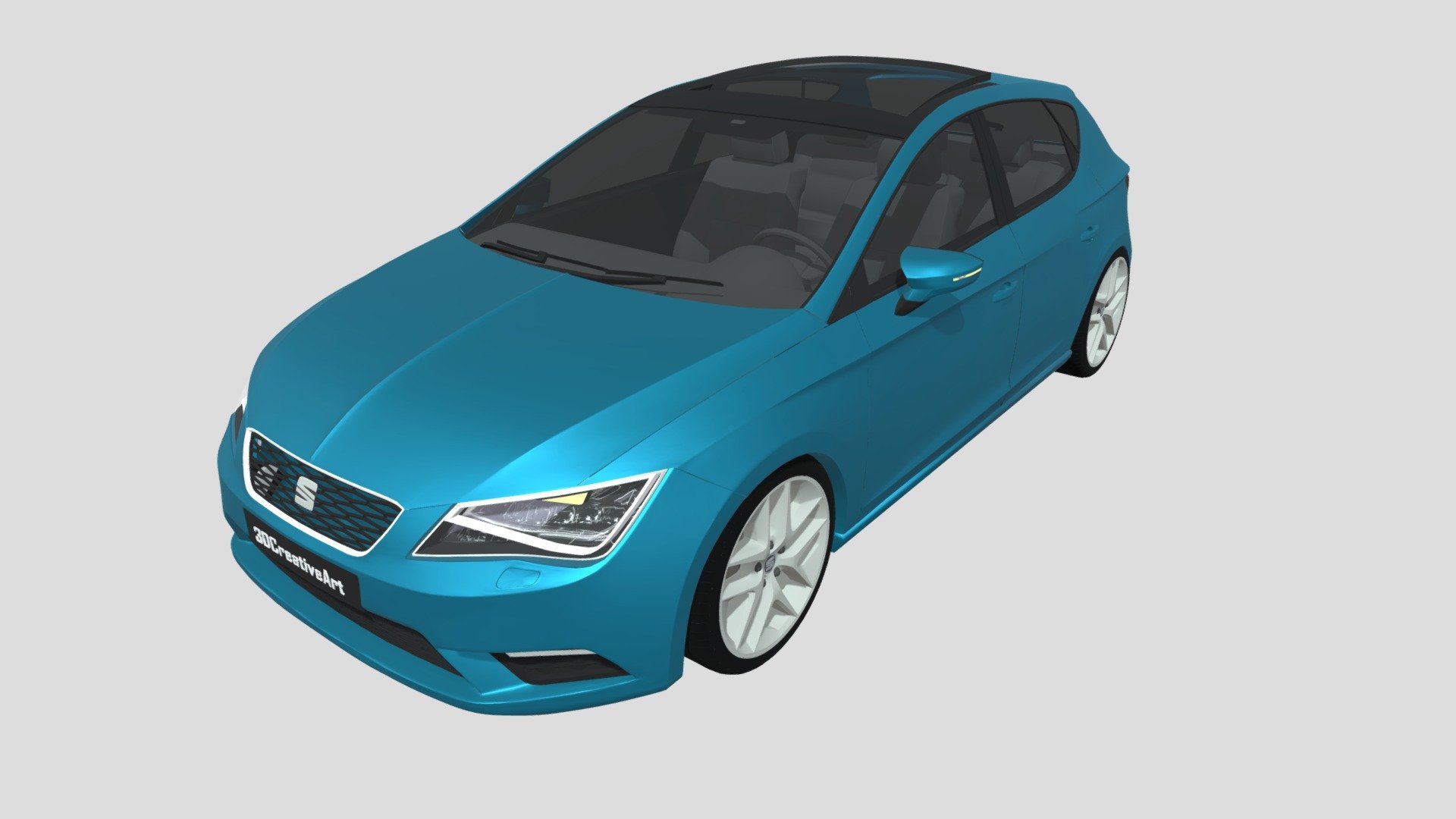 Seat Leon Mk3 - 3D model by 3Dcreativeart (@caglayan.ankara) [3493a3f ...