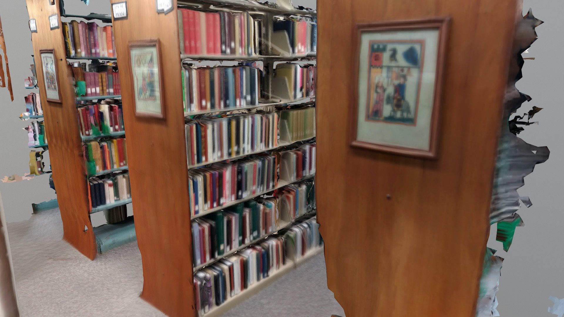 Robbins Library shelves 1 of 2 - 3D model by kbriant [34971c2] - Sketchfab