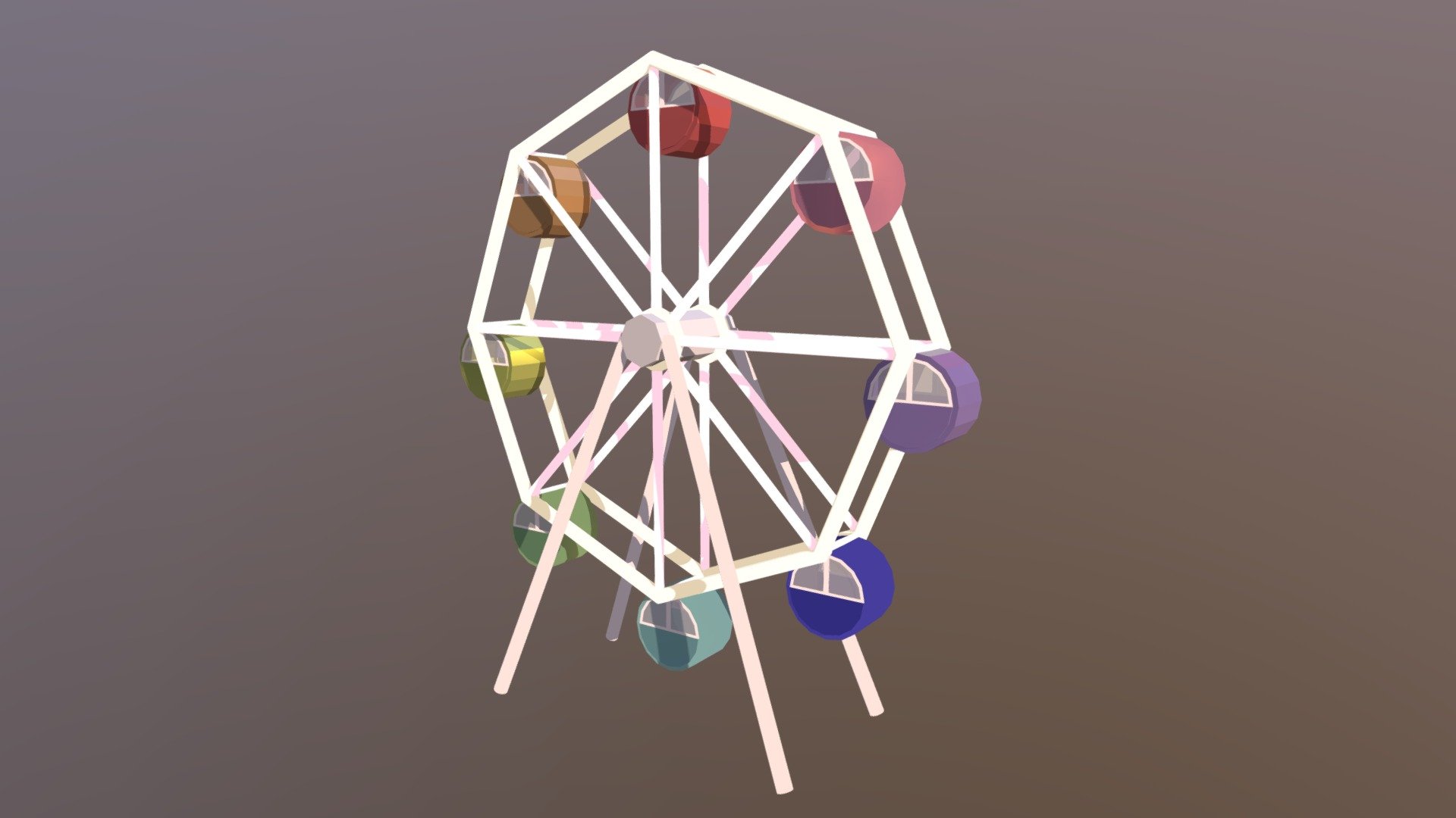 ferris wheel - 3D model by Tomomu Nakamura (@tomomu.nakamura) [34972c8 ...