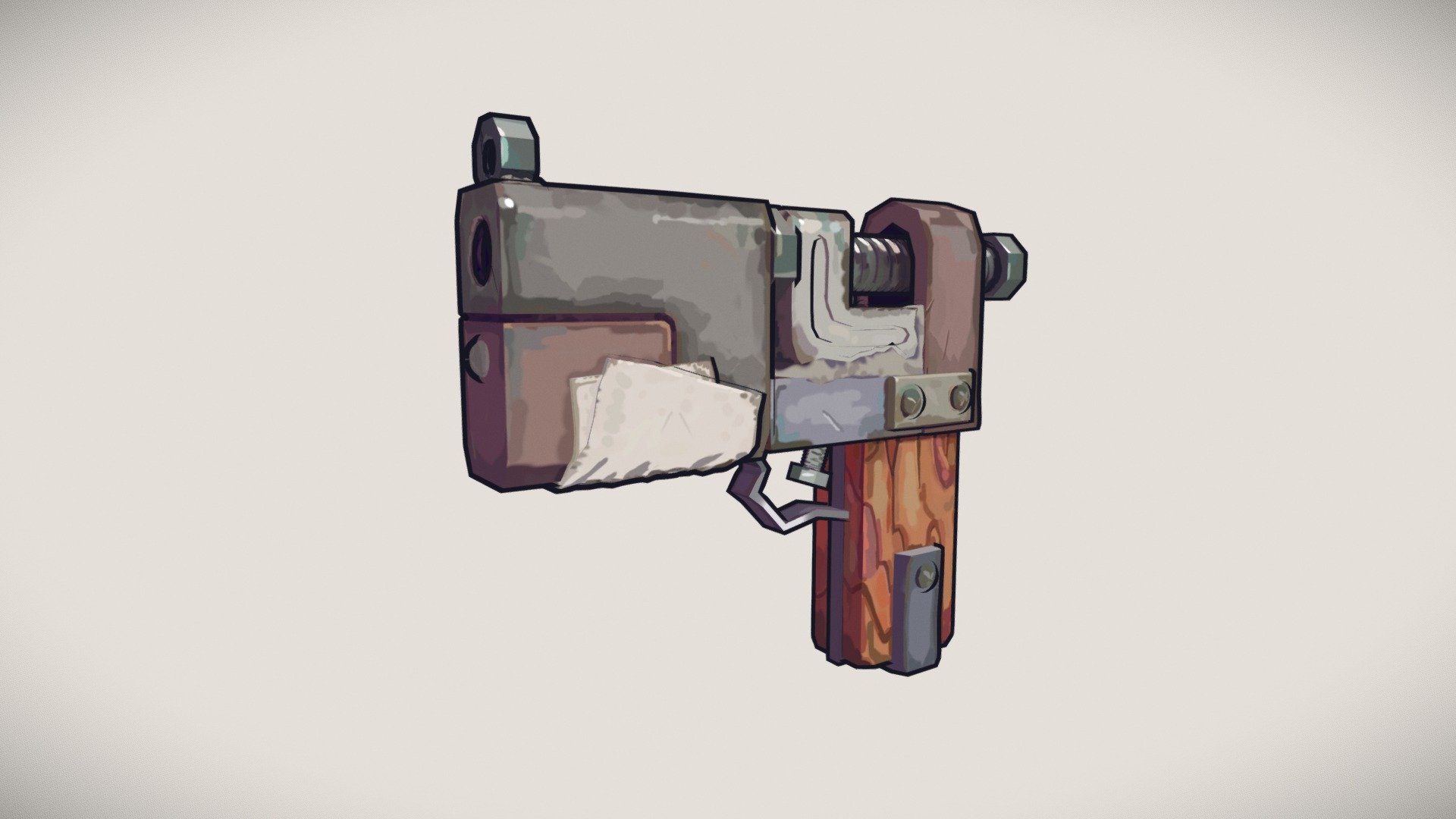 Junk Gun - 3D model by Pixel_Lime [349b109] - Sketchfab