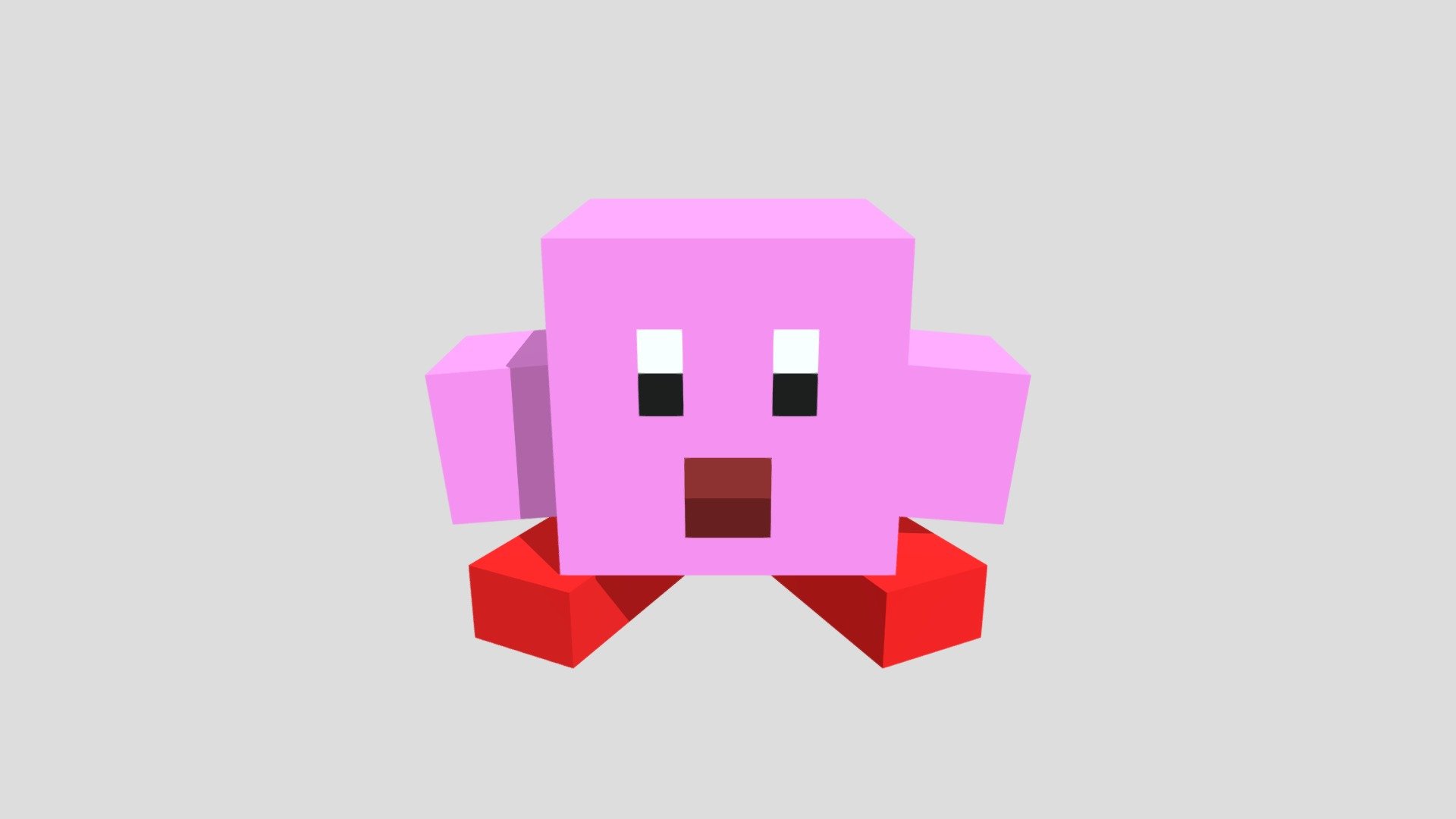 Minecraft Kirby - Download Free 3D model by Dohn Joe (@MeeDigital ...