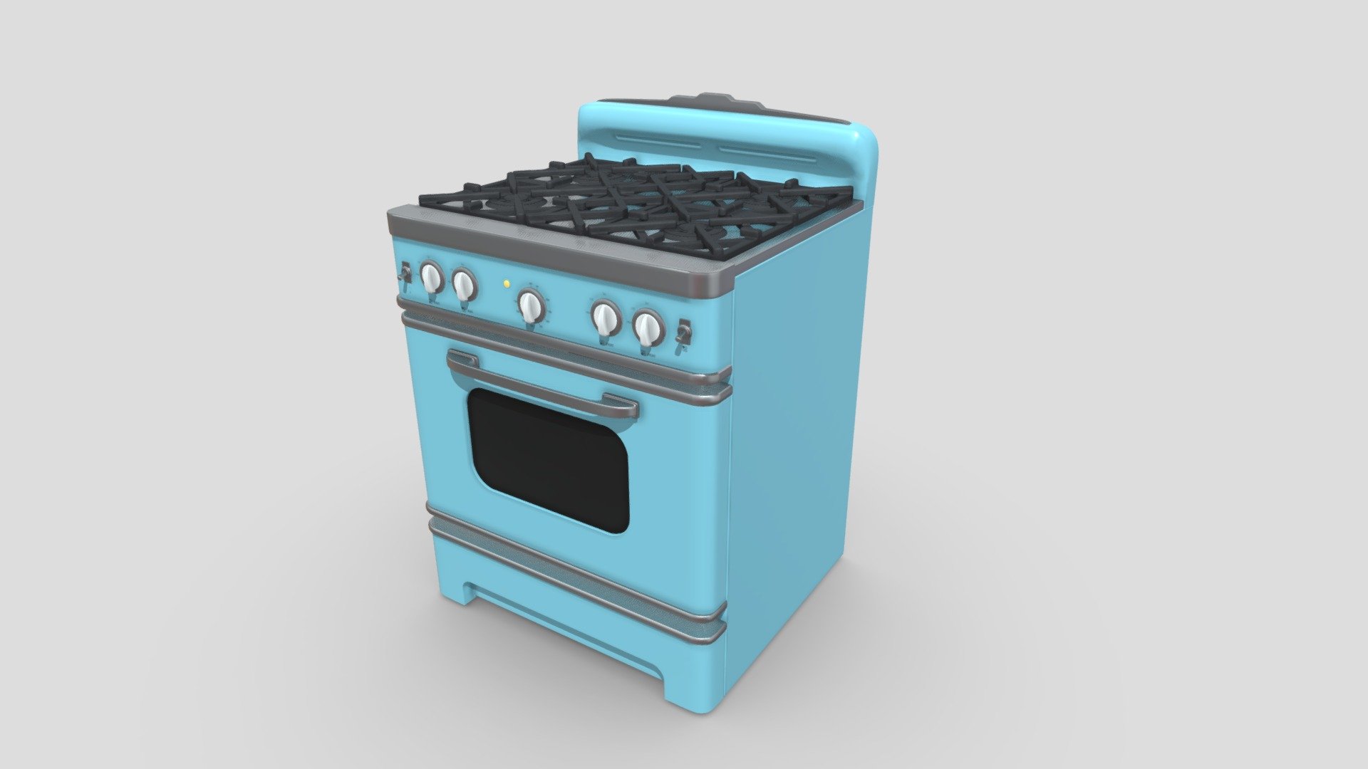 30in Retro Stove - 3D model by 3DHomeStore [34a2862] - Sketchfab