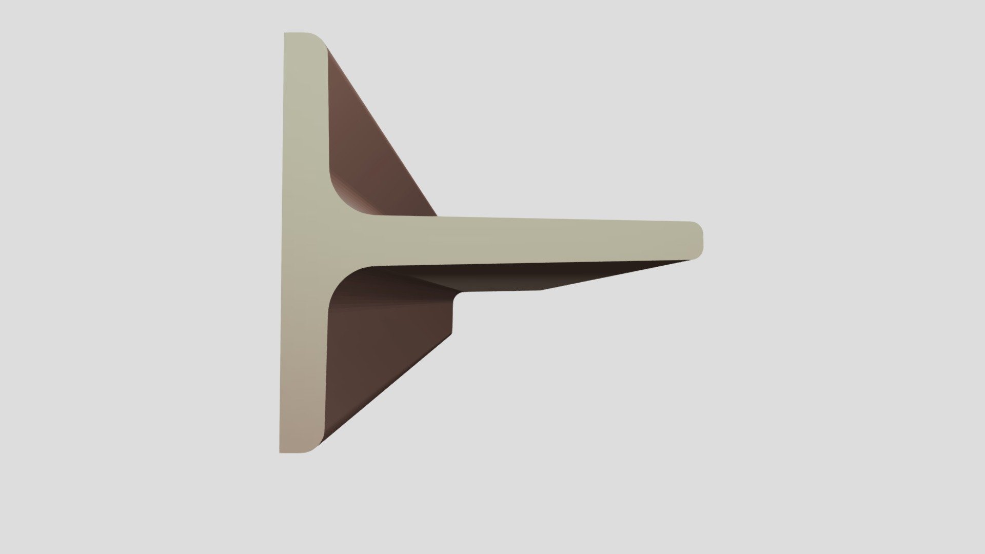 T-profile technical structure - DIN EN 10055 - 3D model by mania-x ...
