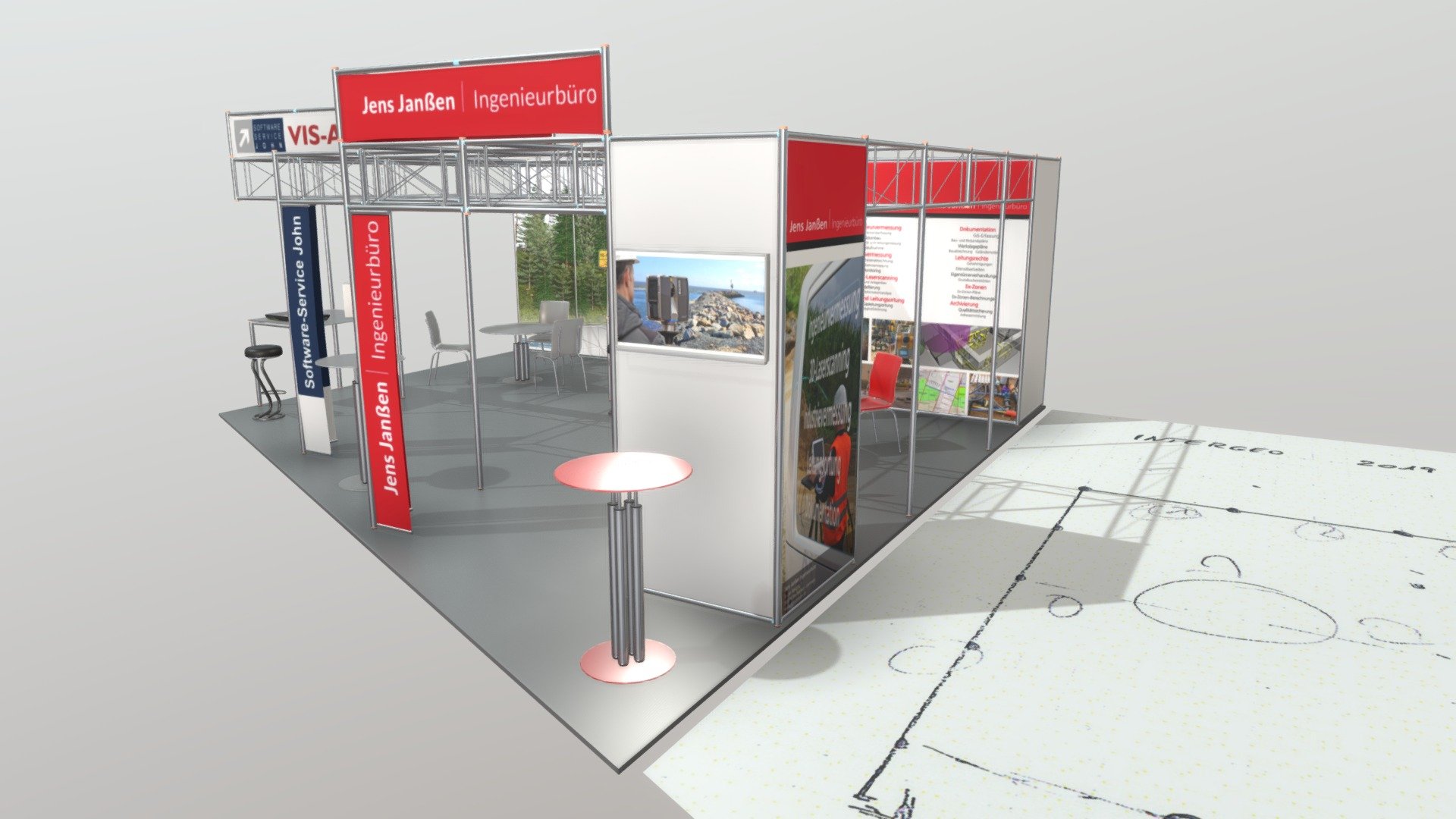 Intergeo 2019 Messestand Planung (Version 4) - 3D model by VIS-All-3D ...