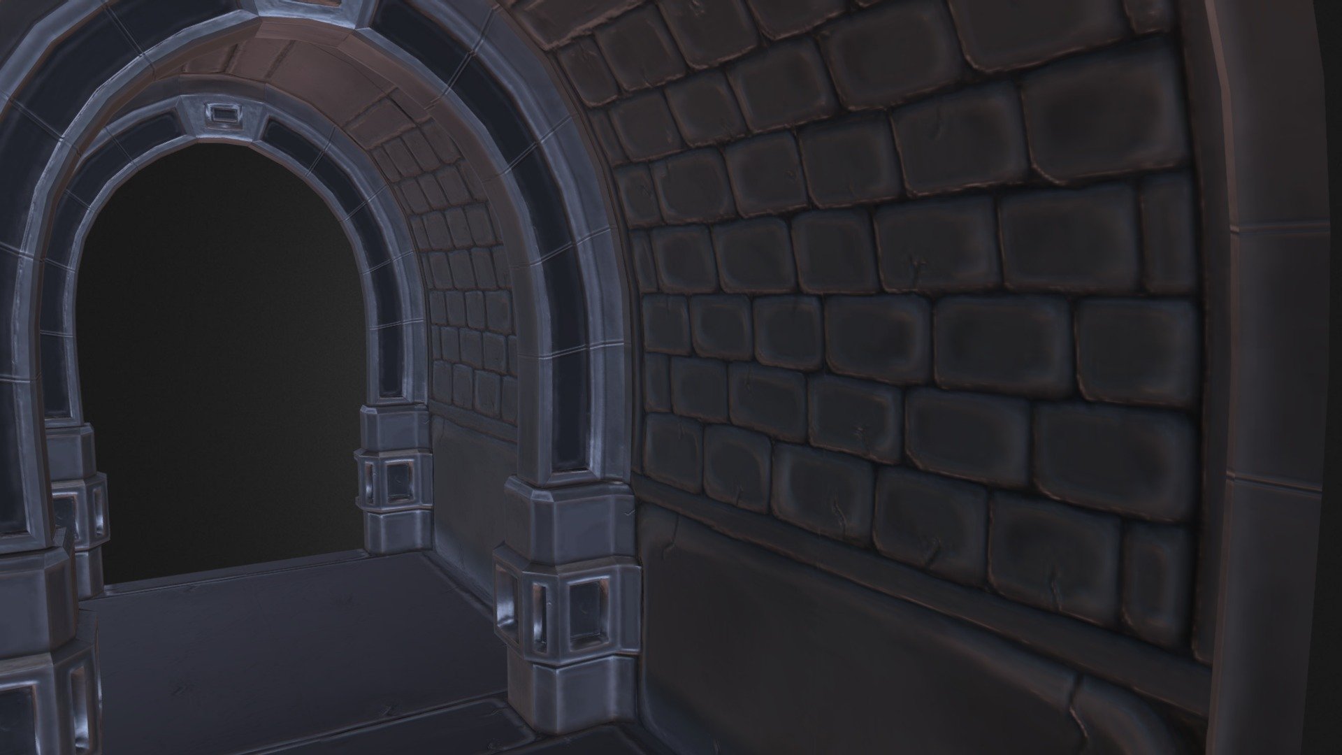 Dungeon corridor - 3D model by merlos21 [34a4ebd] - Sketchfab