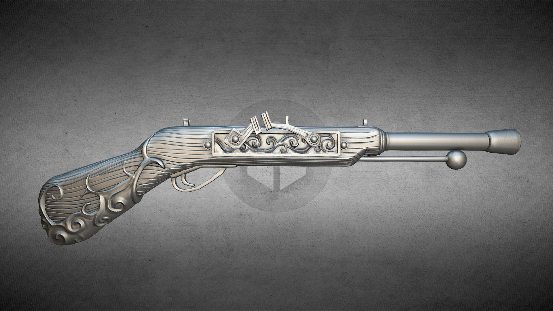 Benn Beckmans Rifle/Gun - Download Free 3D model by Ryu Ookami (@Ryu ...