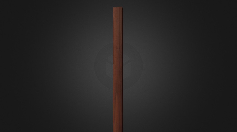 Wooden Post - 3D model by Winston Valentine (@WinstonValentine ...