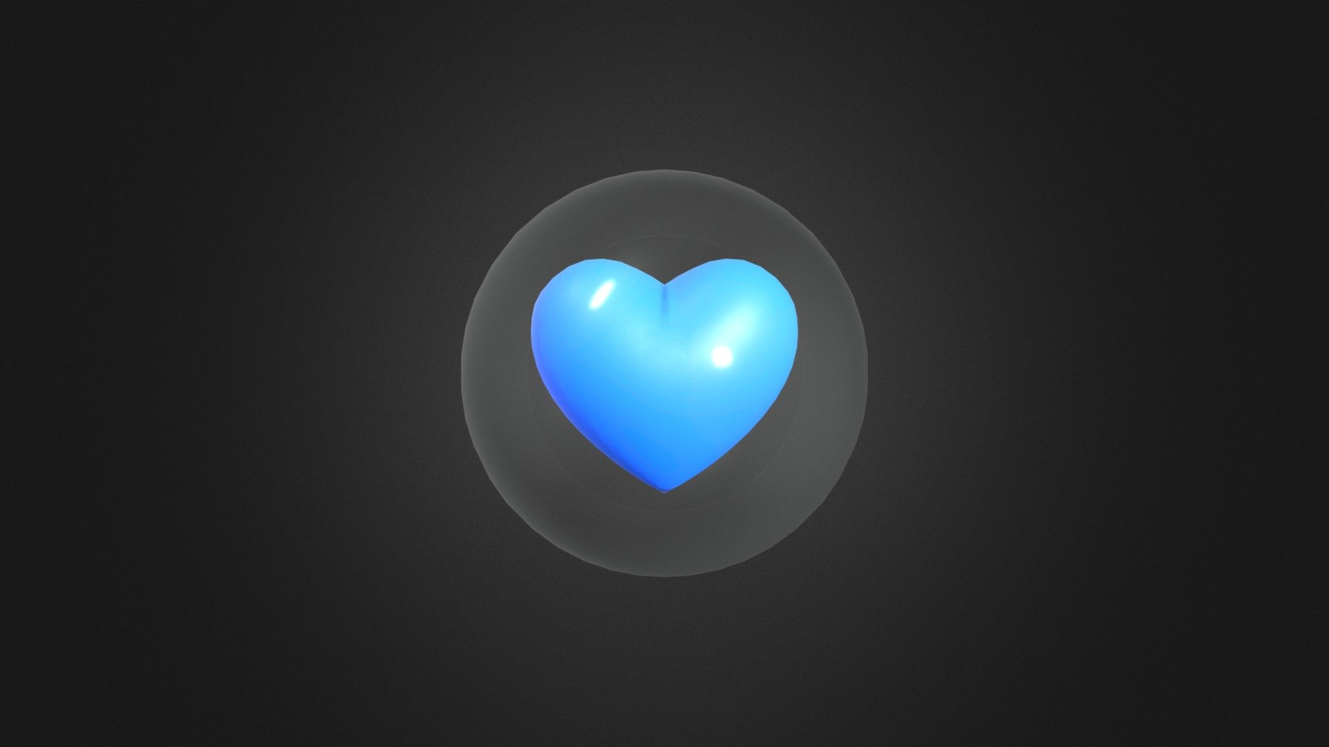 Blue Heart - Download Free 3D model by UL (@unmanned.lifemail) [34a8968 ...