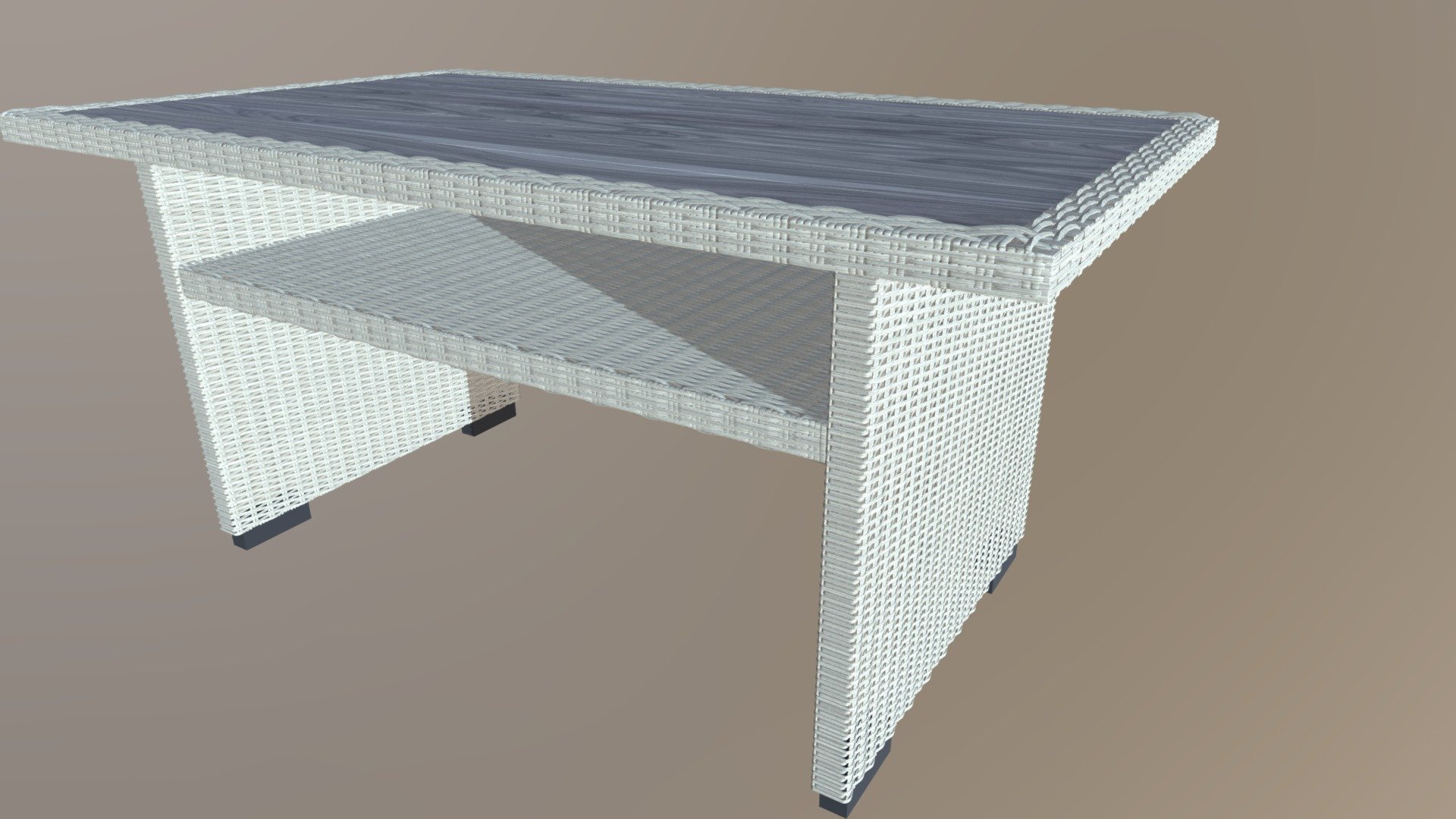 Wicker Table - 3D model by dangdoan [34a9113] - Sketchfab