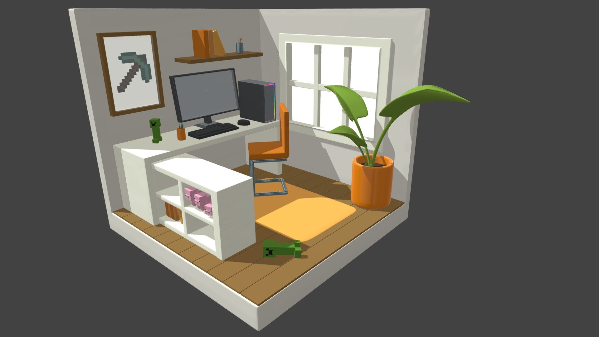 minecraft deskroom - Download Free 3D model by Citron Vert (@citron ...