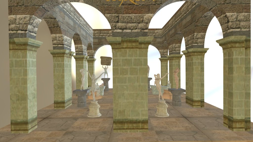 3d set 8 statues Hyria 3d collection - Download Free 3D model by whfmax ...
