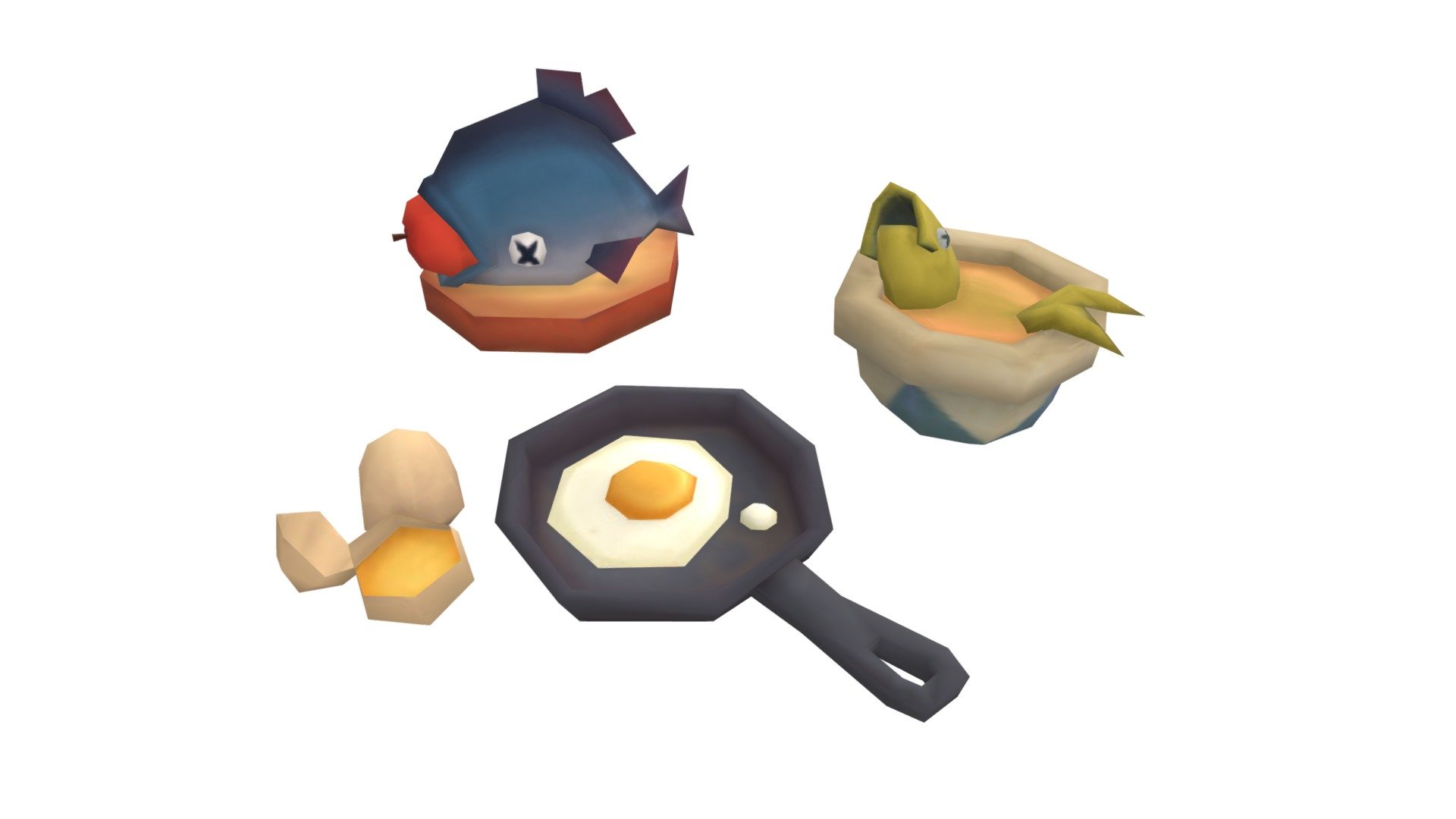 Food Models - 3D model by Brooke Sinclair (@OkeairArt) [34ac9bb ...