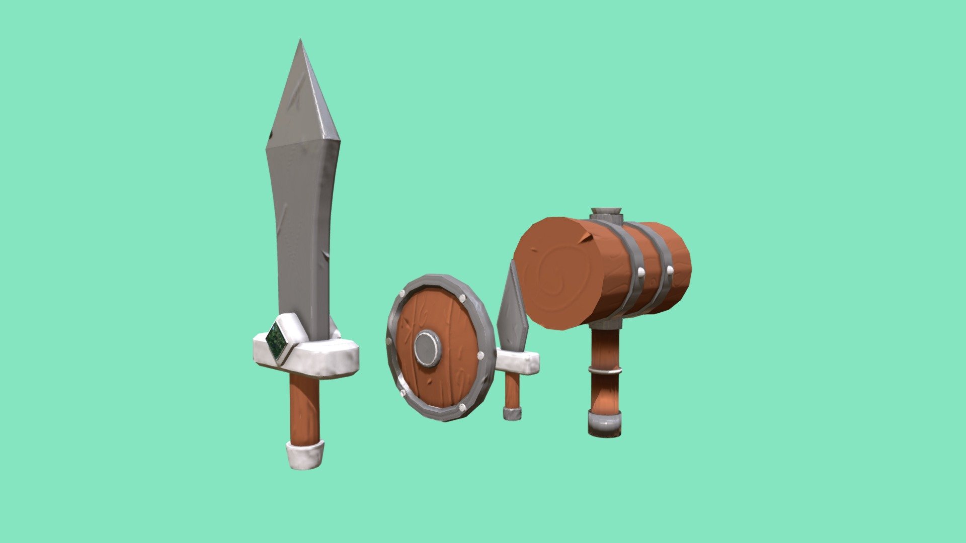 Weapons Props Stylized - Download Free 3D model by arnau.gonzalez ...