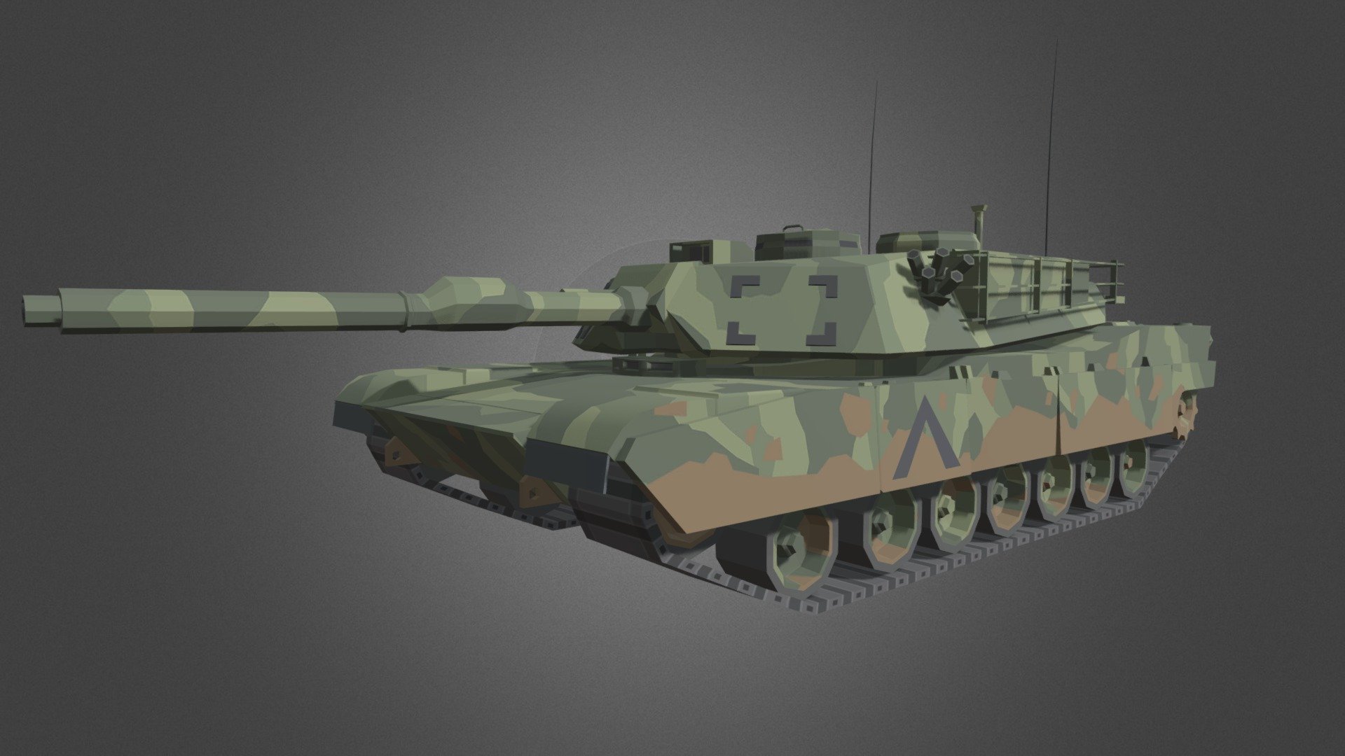 Low-Poly M1 Abrams - Download Free 3D model by s14595 [34af550] - Sketchfab