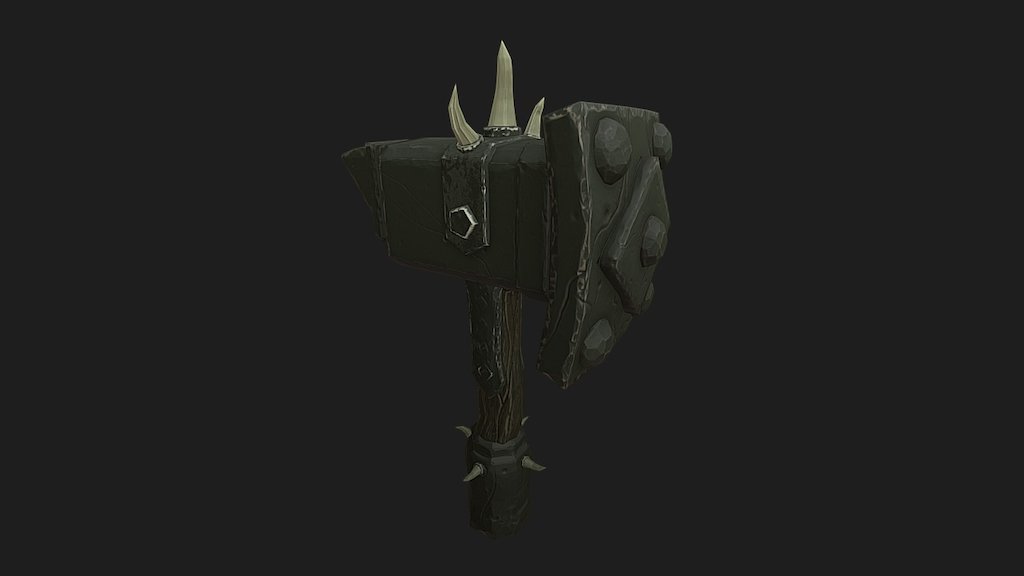 Stylized Goblin Hammer - 3D model by CrisVonUnruh (@cristianz) [34b018d ...