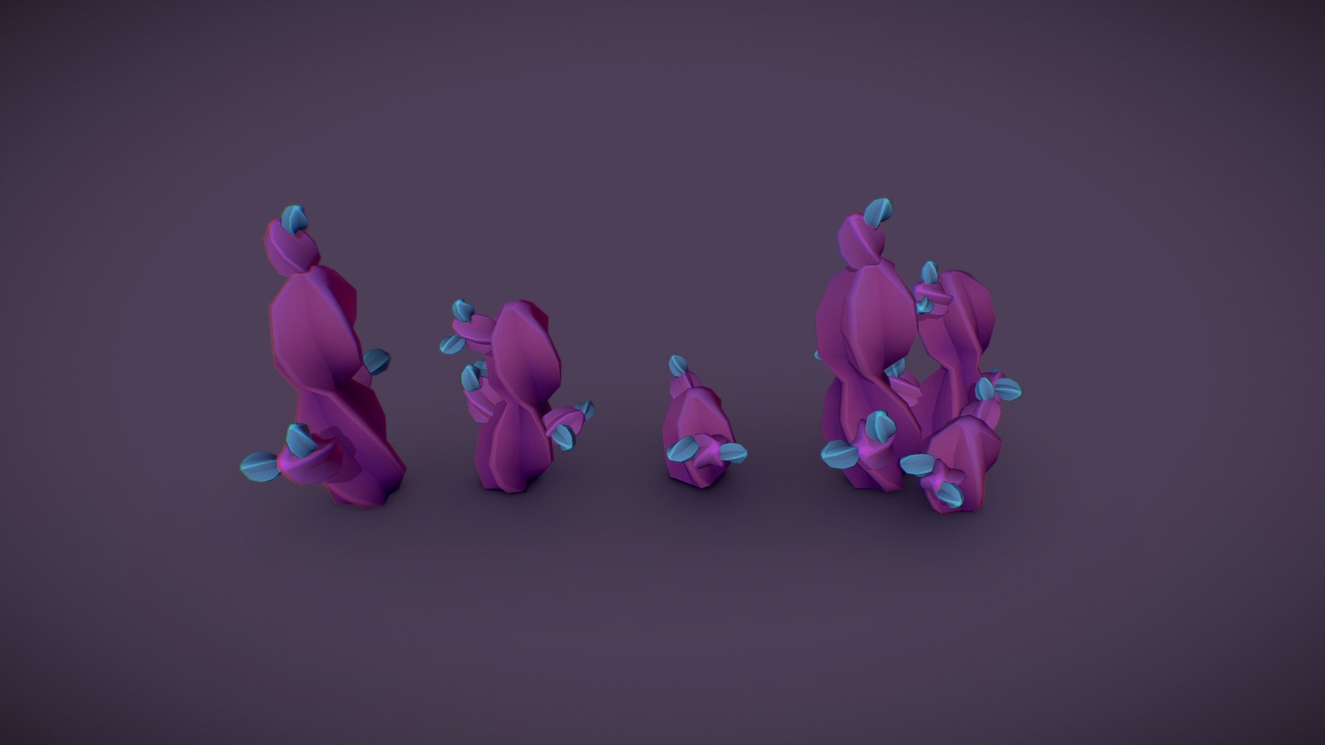 Alien Space Cactus 3 - Tomb Star - 3D model by BitGem [34b029f] - Sketchfab