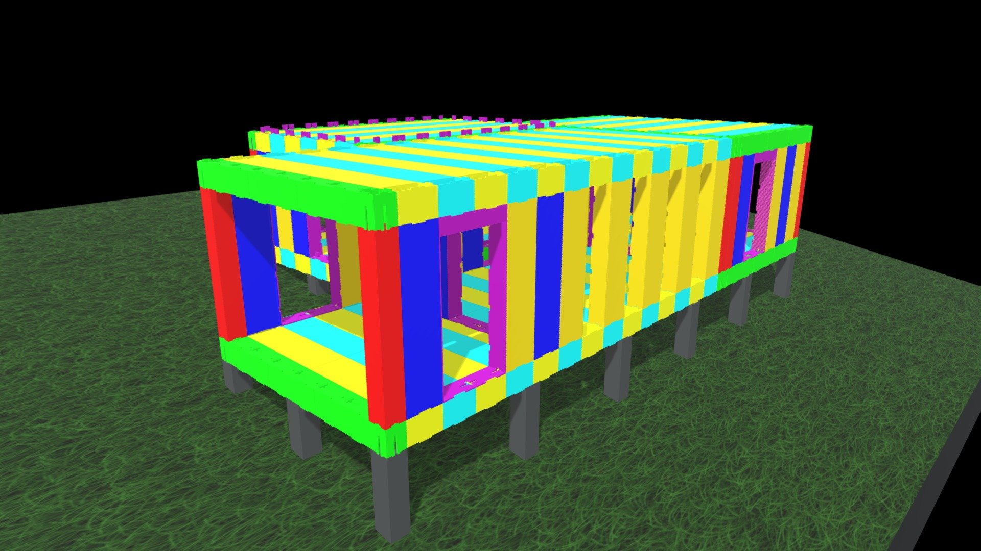 House Visualization 10 (blocks) v5 - Download Free 3D model by zewaho ...