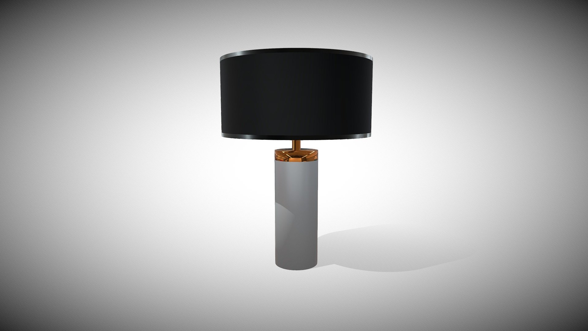 Marble And Metal Table Lamp - Download Free 3D model by AM ARCHITECTURE ...