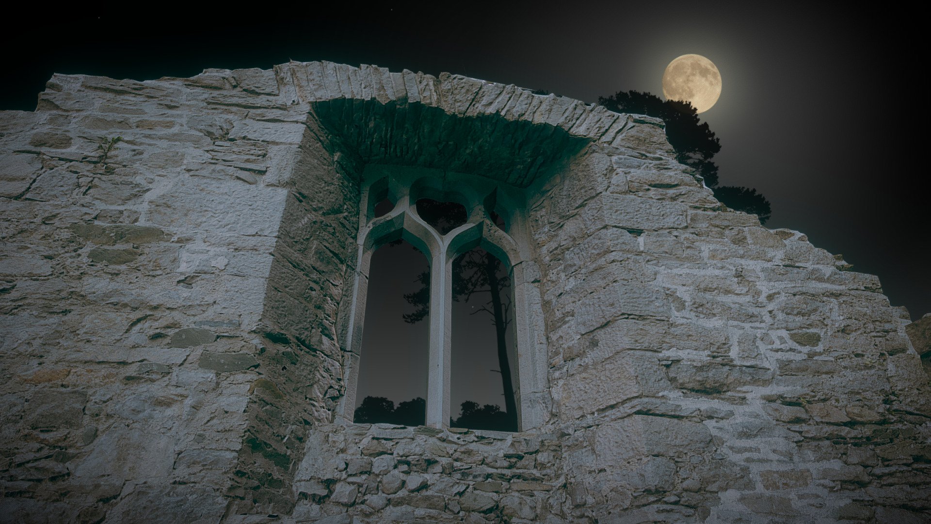 Late Medieval Window Tracery, Johnstown, Naas. - 3D model by Co ...