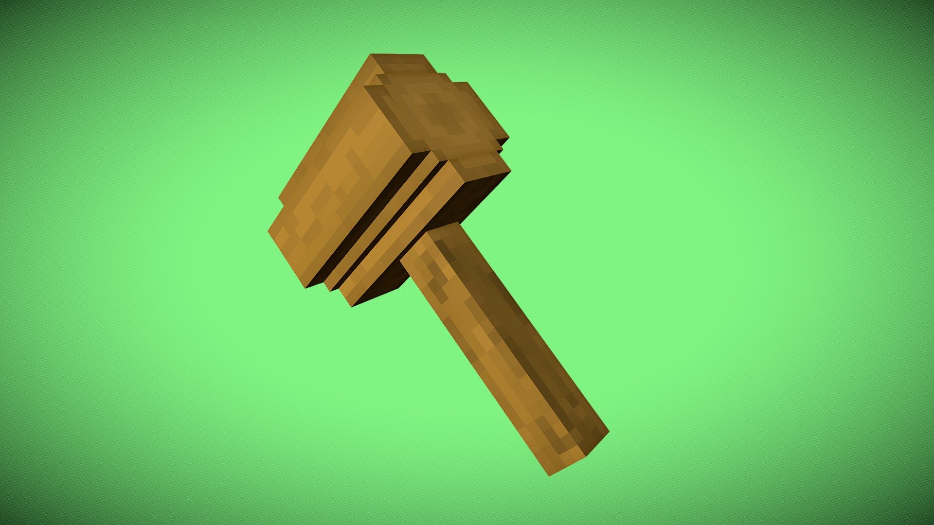 Minecraft Wooden Mallet - 3D model by crocket37 [34b54a3] - Sketchfab