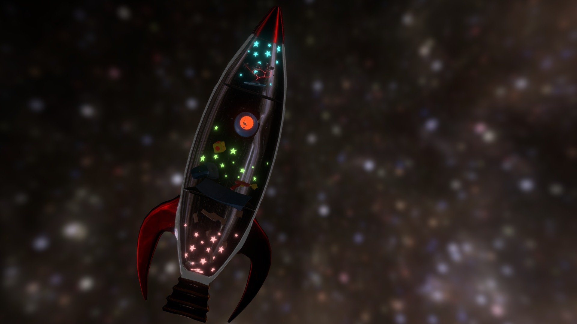 Rocket Ship W Animation - Download Free 3D model by srgnt [34b6576 ...
