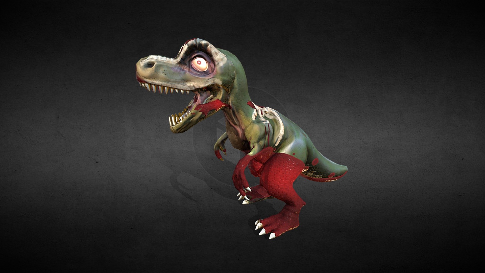 Trex Zombie - Download Free 3D model by dartuchiwa [34b89b9] - Sketchfab
