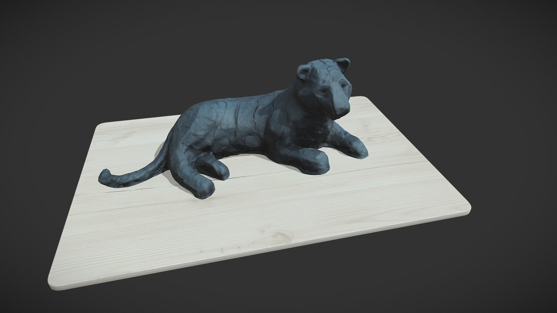 Детский пластилиновый тигр. Plasticine tiger. - Download Free 3D model ...