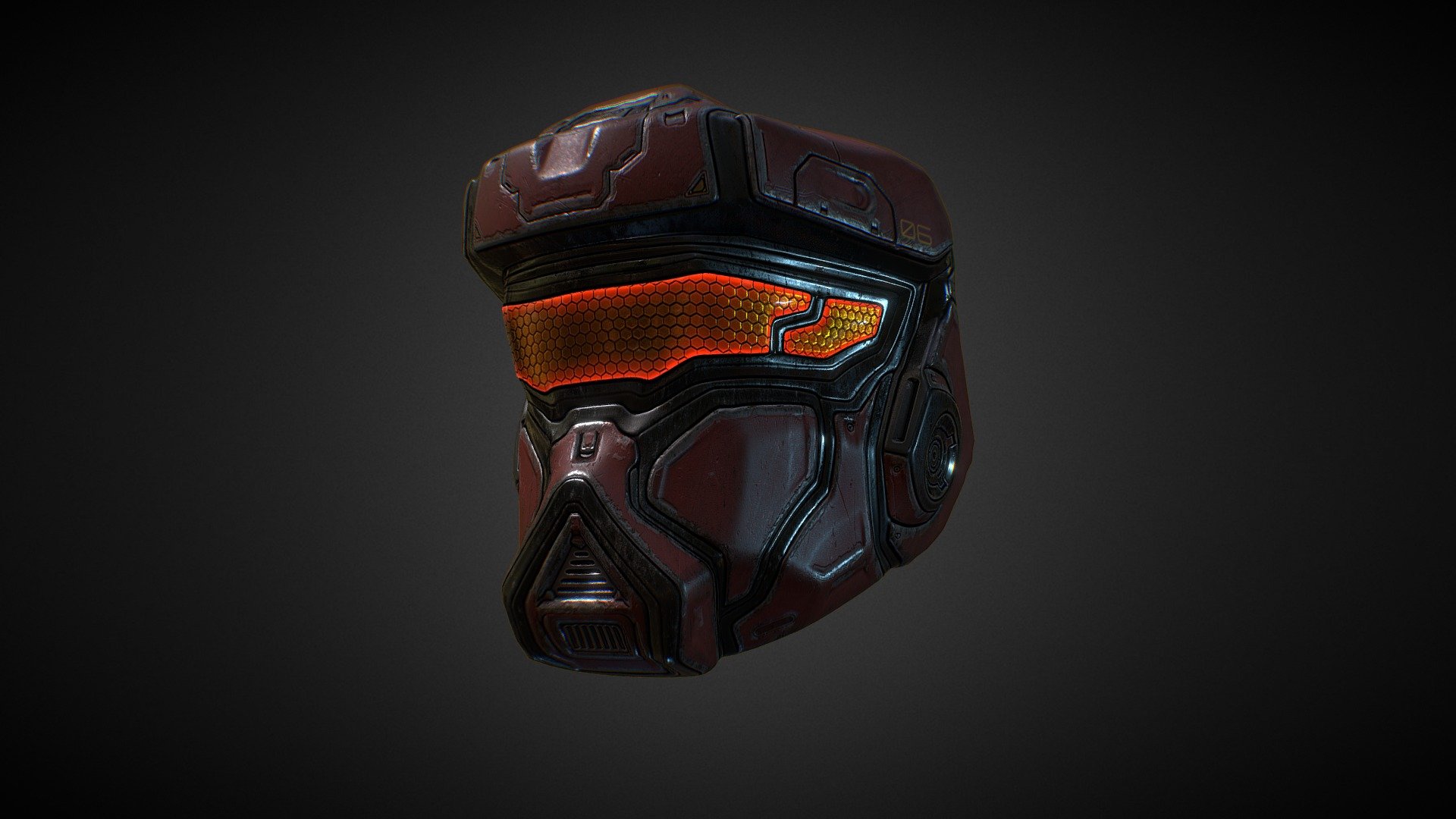 HX Mech Pilot Helmet - Download Free 3D model by N8 (@nathanmlange ...