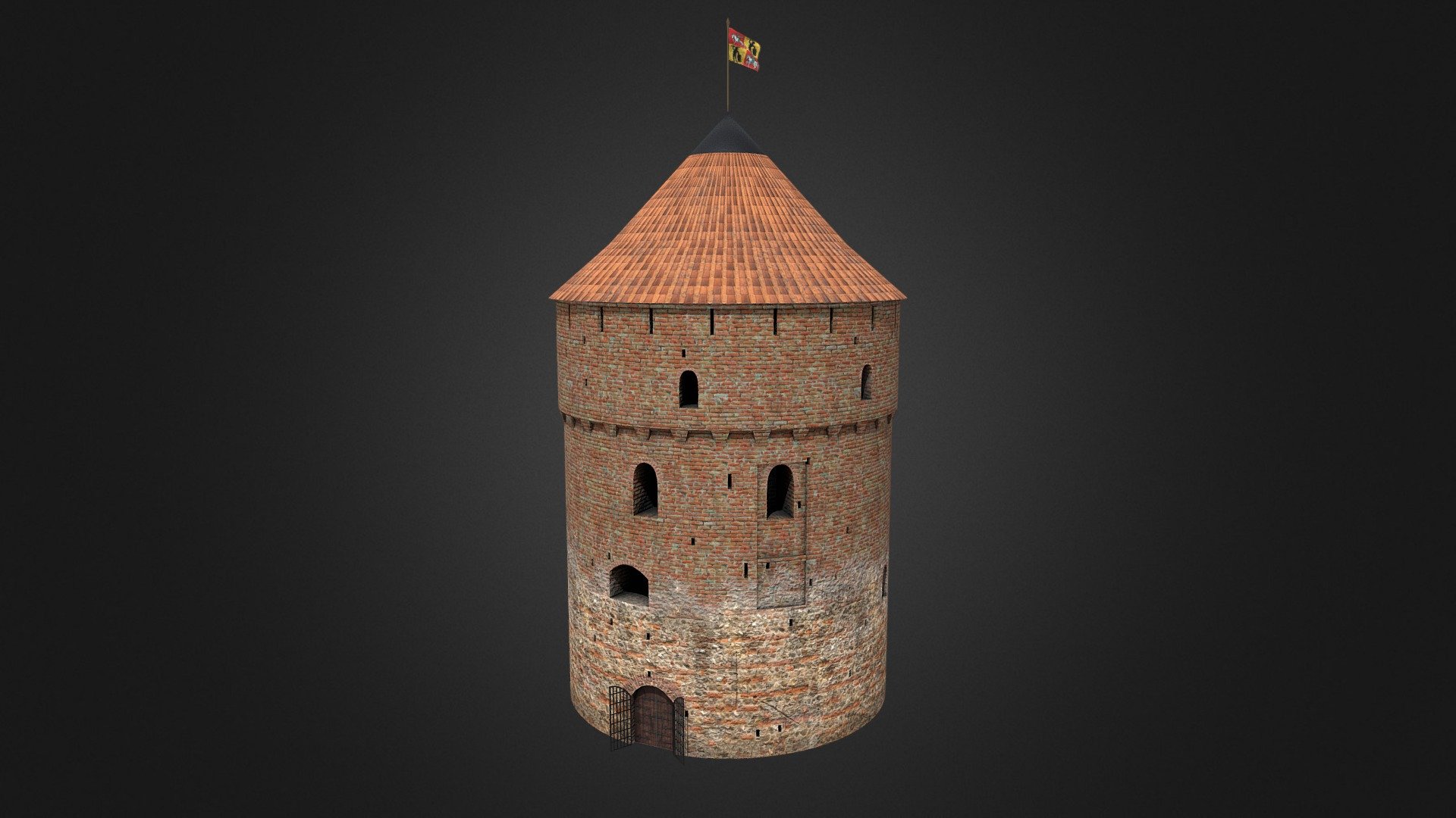 Castle Tower 1 - 3D model by Dmitrijus Polonskis (@3dmi_pol) [34bdf4d ...