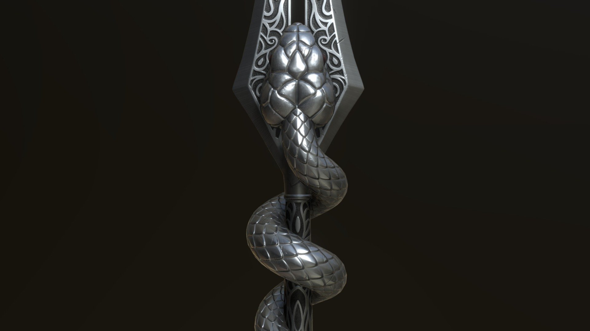Decorative Viper Spear - Game Weapon - 3D model by Fantomasas [34bf07e ...