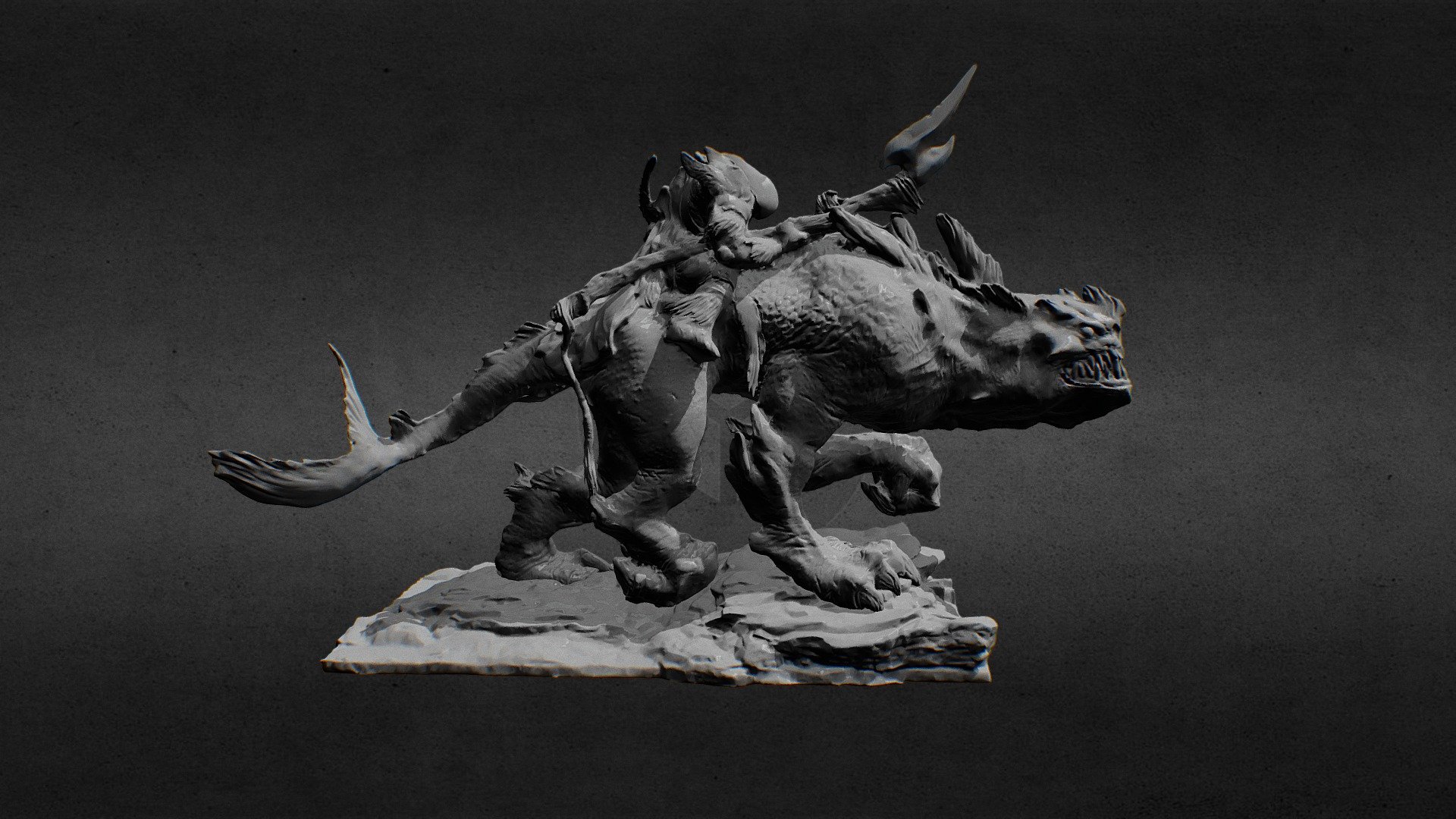Monster Rider - 3D model by nazz (@nazzabdoel) [34bf59d] - Sketchfab