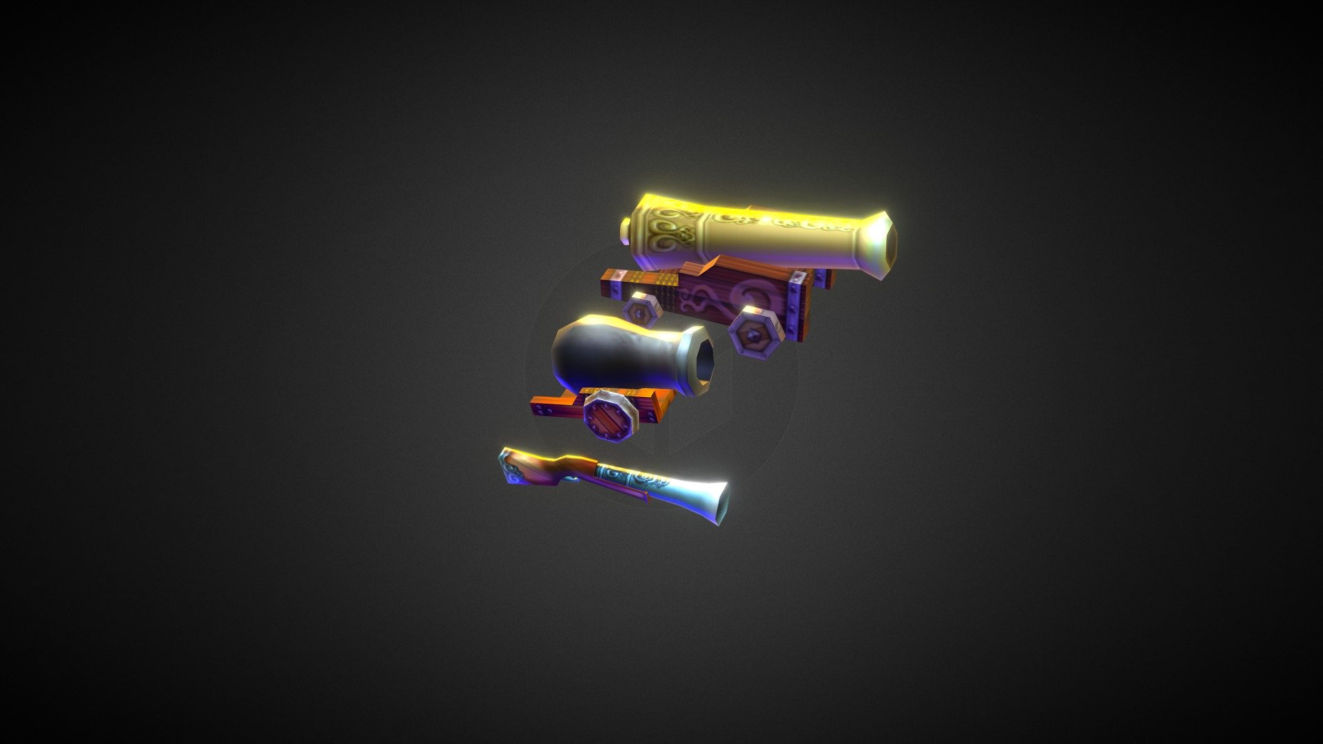 Lowpoly Guns - Buy Royalty Free 3D model by Akseley [34c23da ...