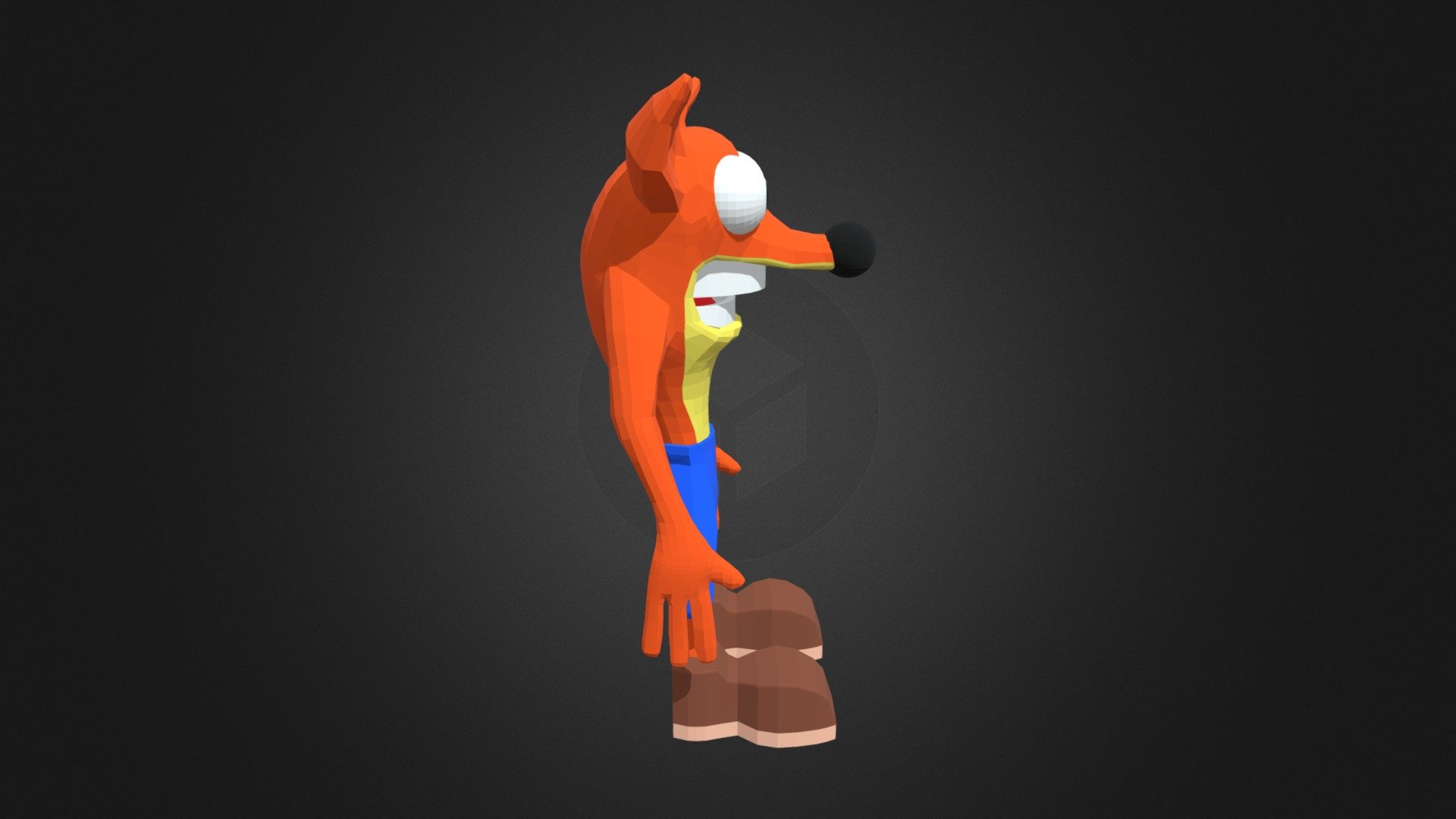 crash bandicoot low poly - 3D model by ferdinando (@fernandoasfilho74 ...