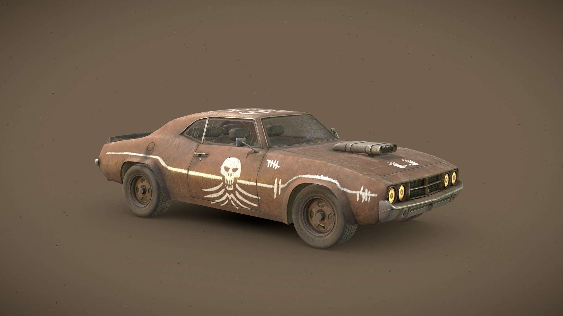 Marauder mad max car - 3D model by markusenes [34c617c] - Sketchfab