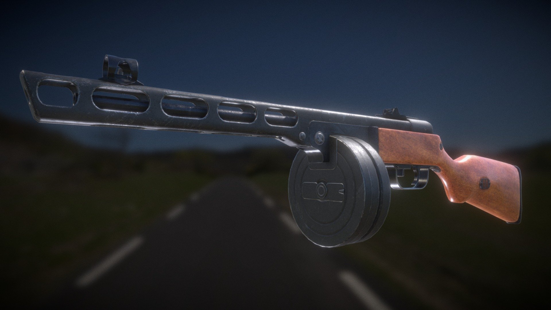 Free PPSh-41 game ready - Download Free 3D model by BadVibes4EVER ...