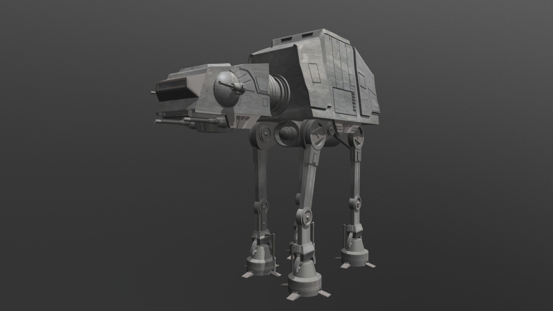 AT-AT Walker - 3D model by paulfioridesign [34c8eb7] - Sketchfab