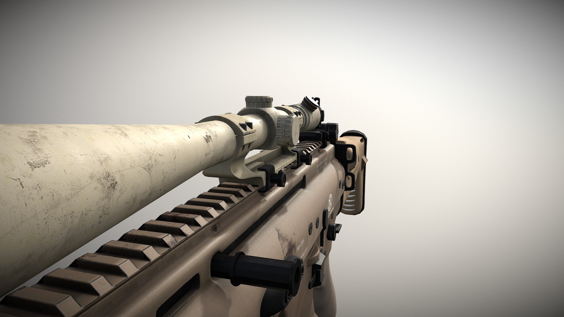 Fn Scar - 3D model by ssunpreet446 [34c99a7] - Sketchfab