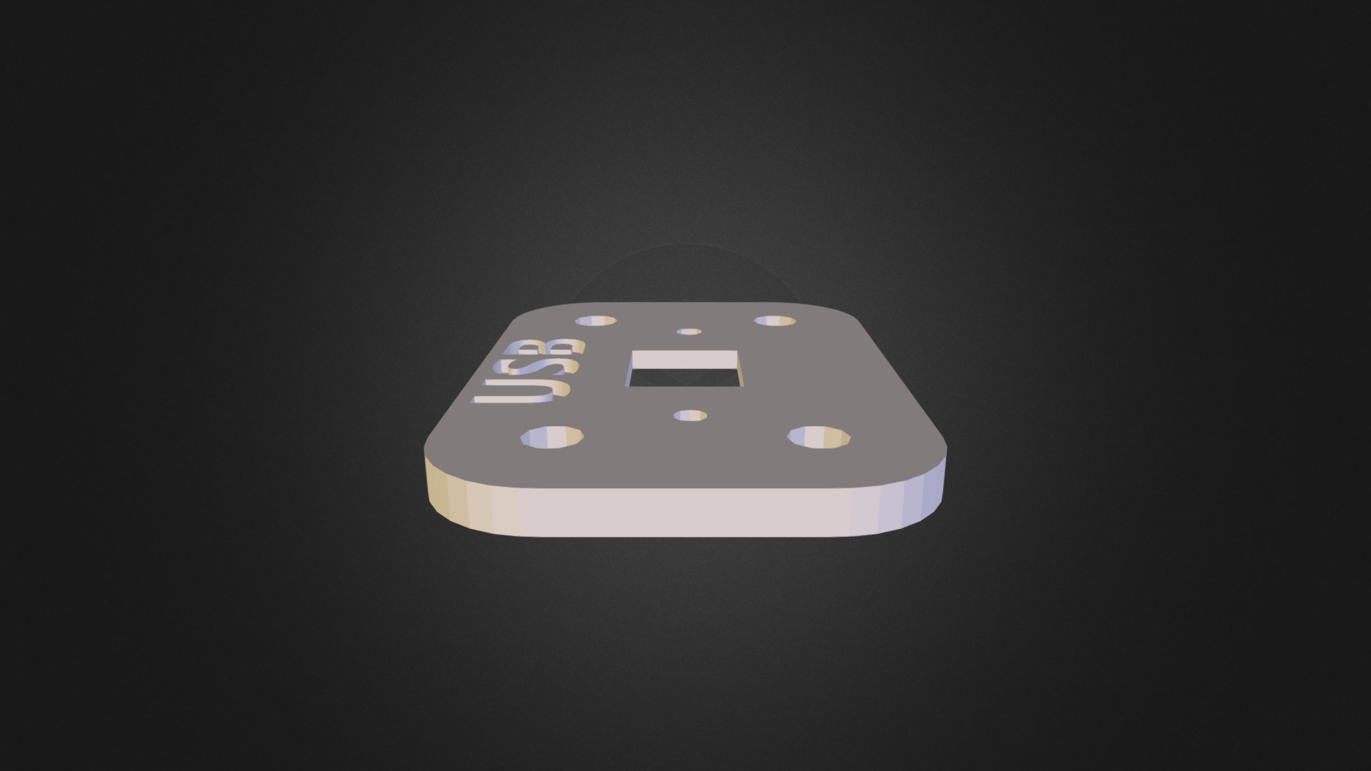 Plate for USB B - 3D model by 3dindustries [34cb12e] - Sketchfab
