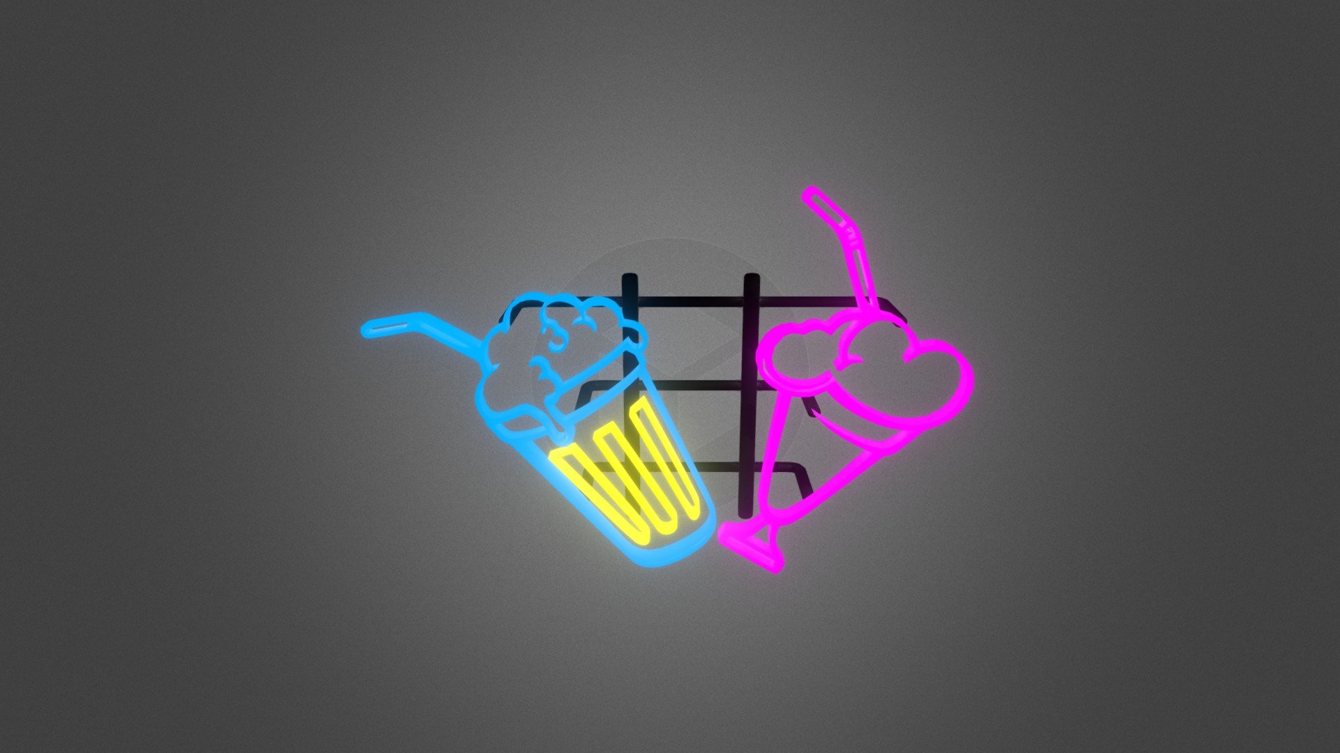 Neon Sign Milkshake - Buy Royalty Free 3D model by lucianofgatto ...