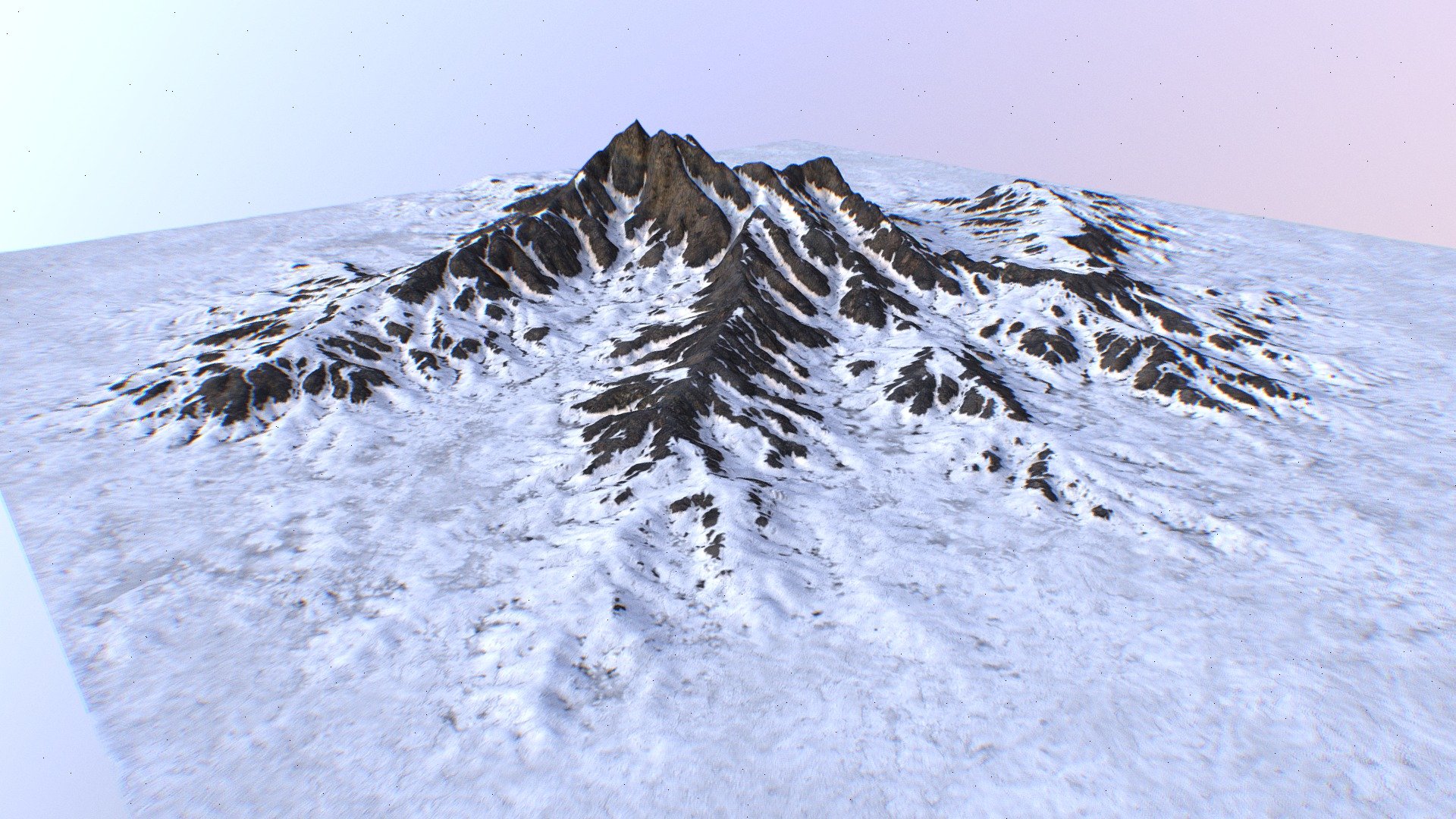 Snowy Mountain - 3D model by Astronaut (@Astronaut3d) [34d27f0] - Sketchfab