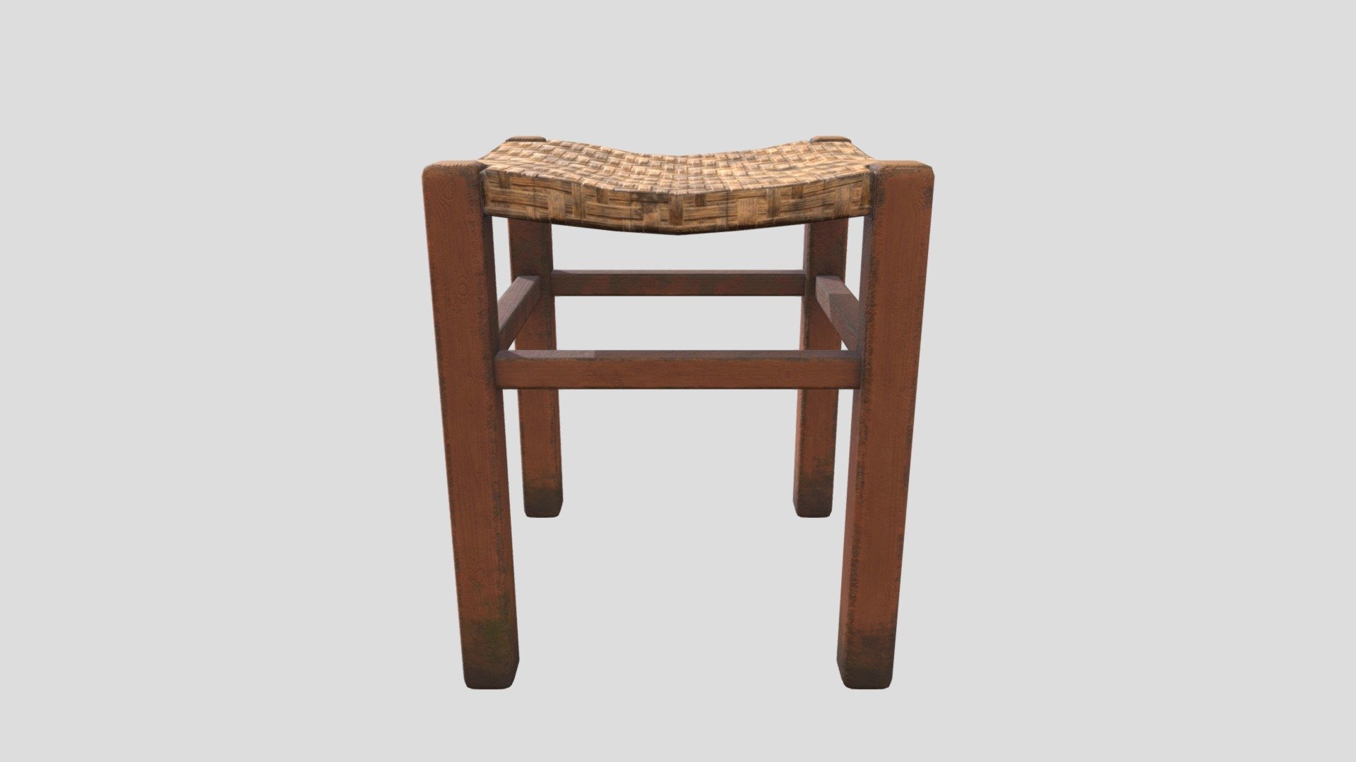 Dirty Wicker Stool - Download Free 3D model by raymondrdorollo [34d4383 ...