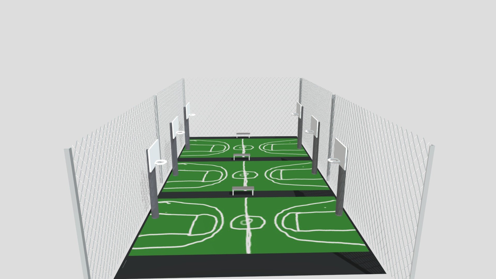 Green Courts Model - 3D model by cebispp [34d43a9] - Sketchfab