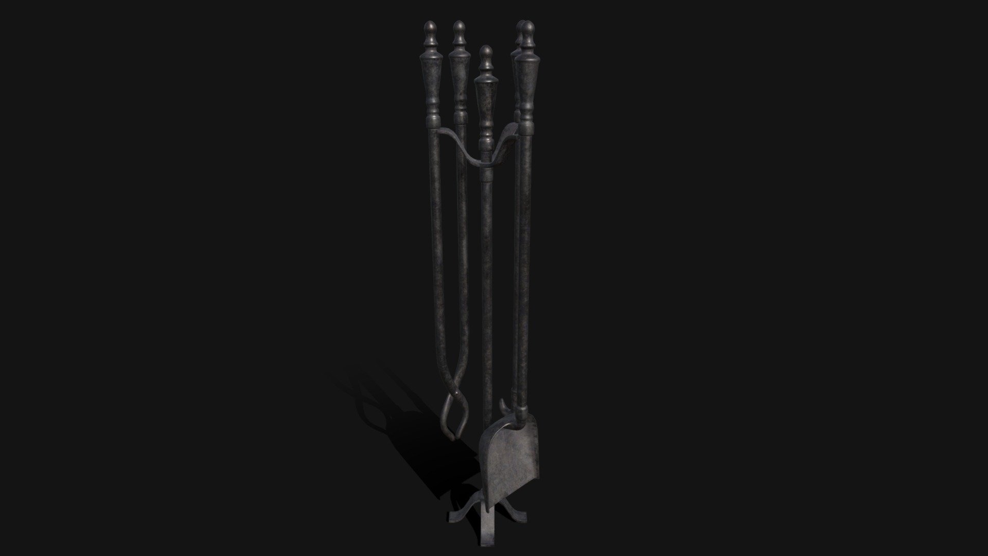 Fireplace Tool Set - Buy Royalty Free 3D model by Clockwork Creations ...