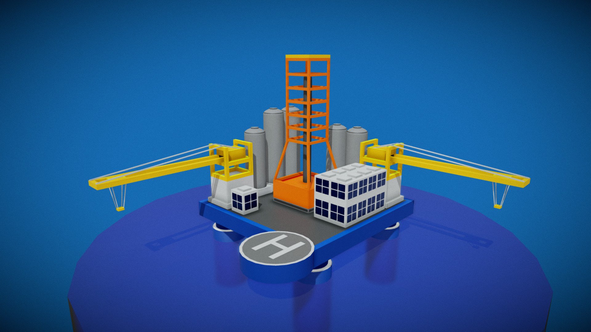 Low Poly Oil Extractor - Buy Royalty Free 3D model by FreddieSign ...