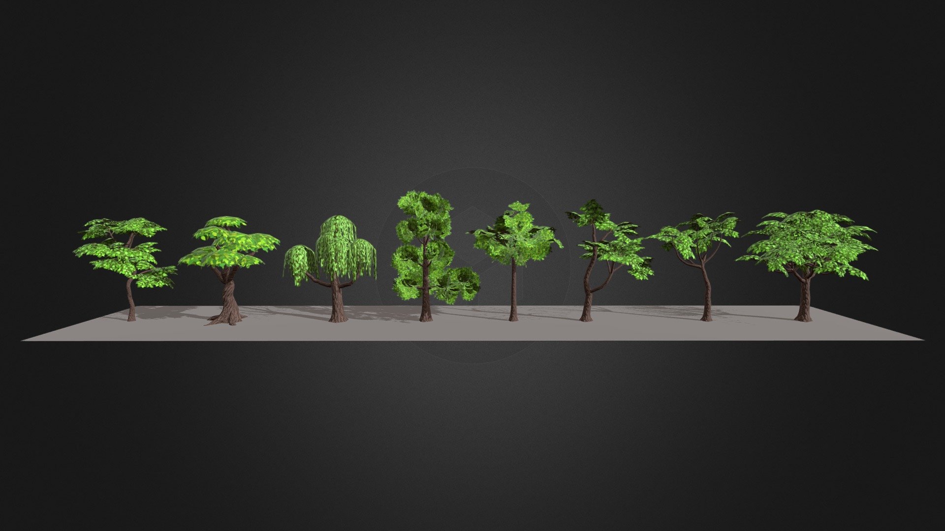 UD Trees - Collection - 3D model by UpsideDrown [34d8df9] - Sketchfab