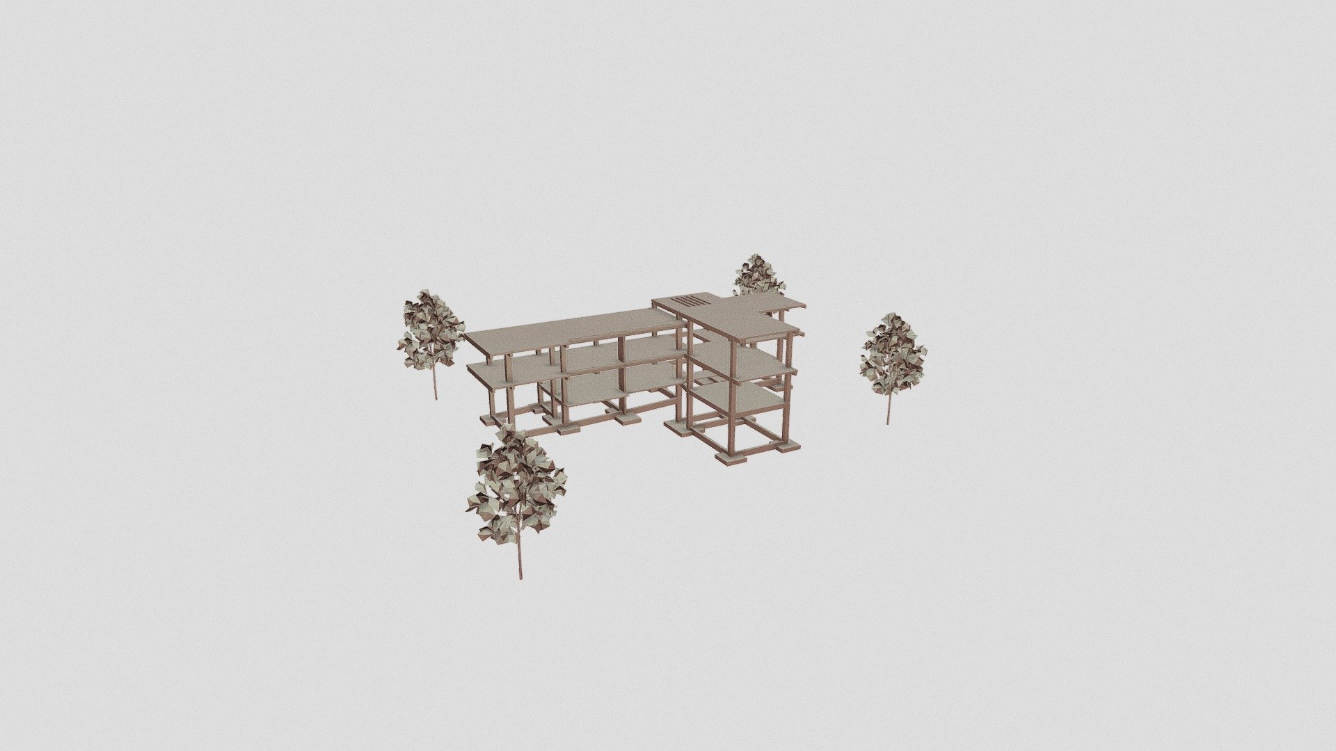 MODELO ESTRUCTURAL 3D - ERICK HOUSE - 3D model by E.lag. [34dc3c3] - Sketchfab