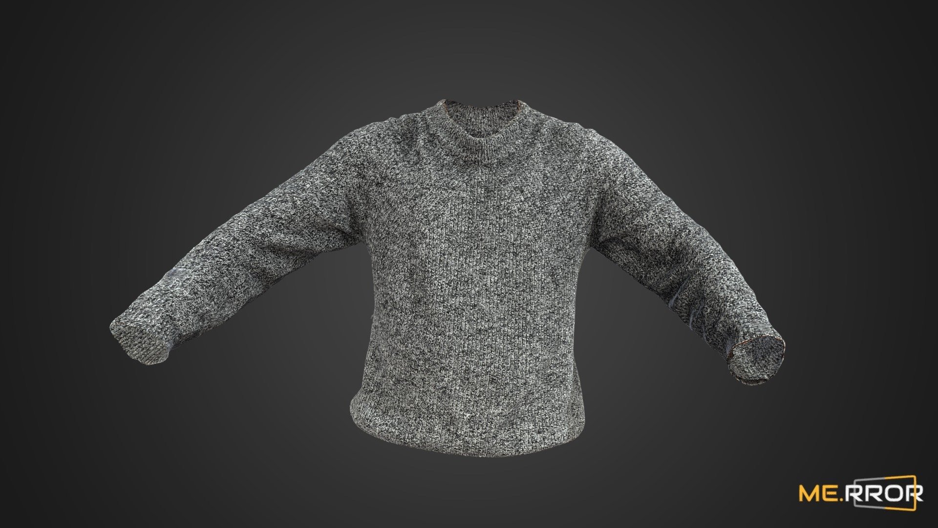 Gray Knitted Sweater - Buy Royalty Free 3D model by ME.RROR (@merror ...